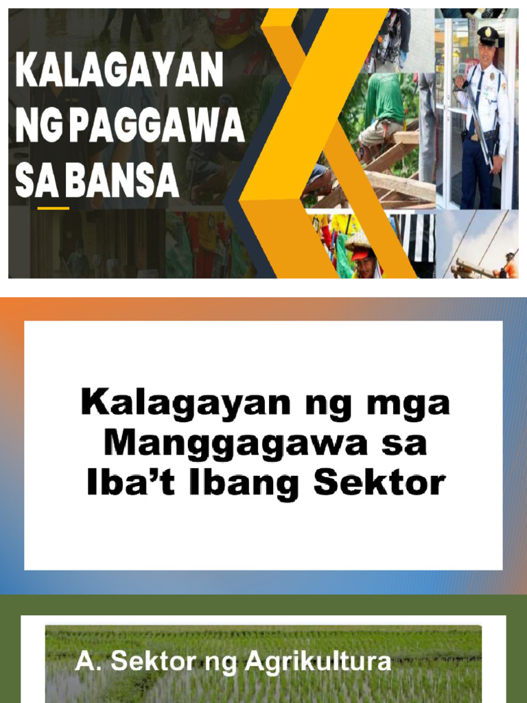 Kalagayan NG Mga Manggagawa Sa Ibat Ibang Sektor | PDF