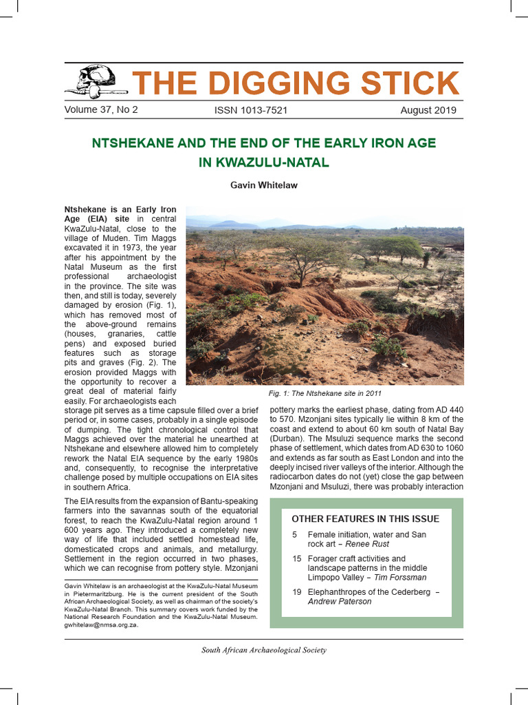 The Digging Stick August 2019 - 0 | PDF | Pottery | Rock Art
