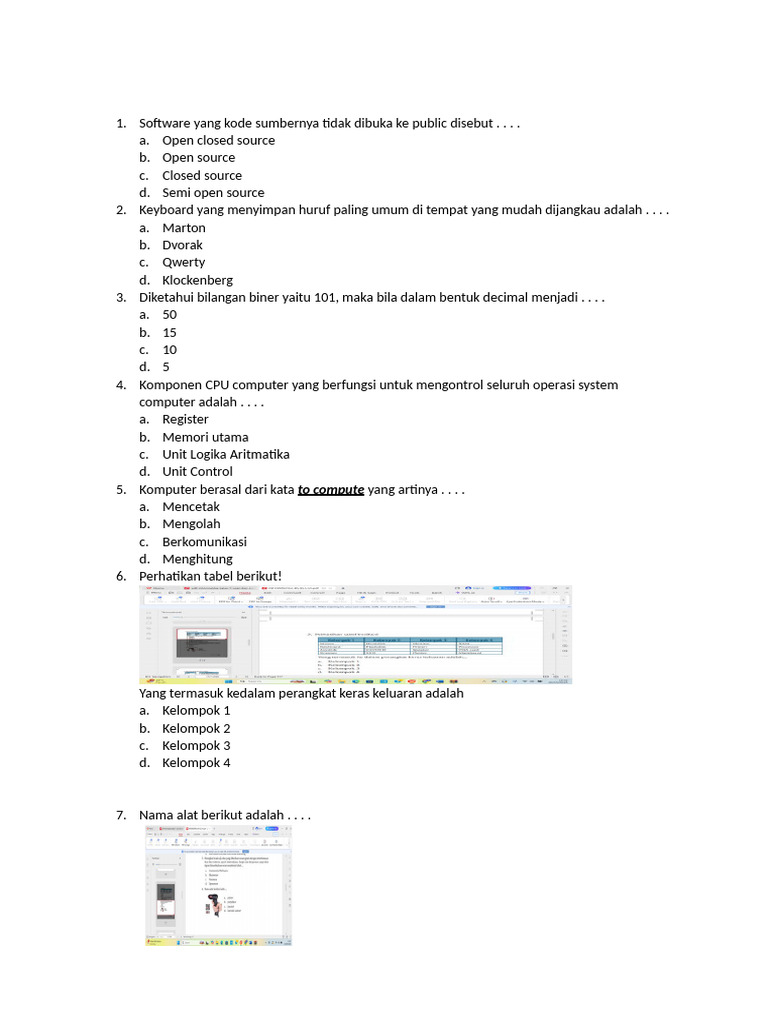 Soal SMT 2 THN 2025 | PDF
