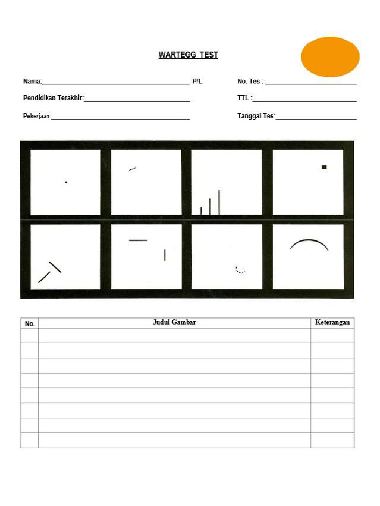 Wartegg Test Form RR | PDF