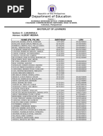 Masterlist With Checklist | PDF