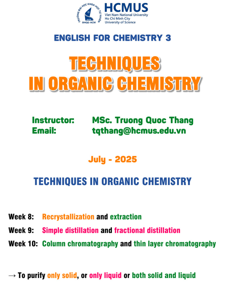 English For Chemistry 3 Recrystallization and Extraction | PDF ...