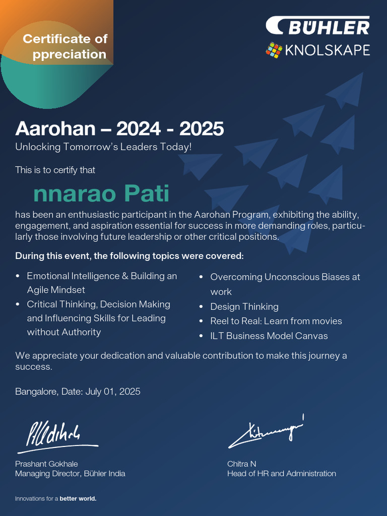 Combined Certificate - Compressed | PDF | Leadership | Emotional Intelligence