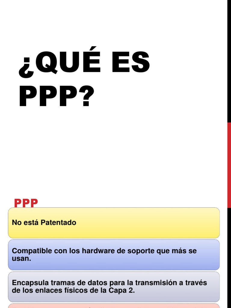 Qué Es PPP | PDF | Protocolos de internet | Estándares de ...