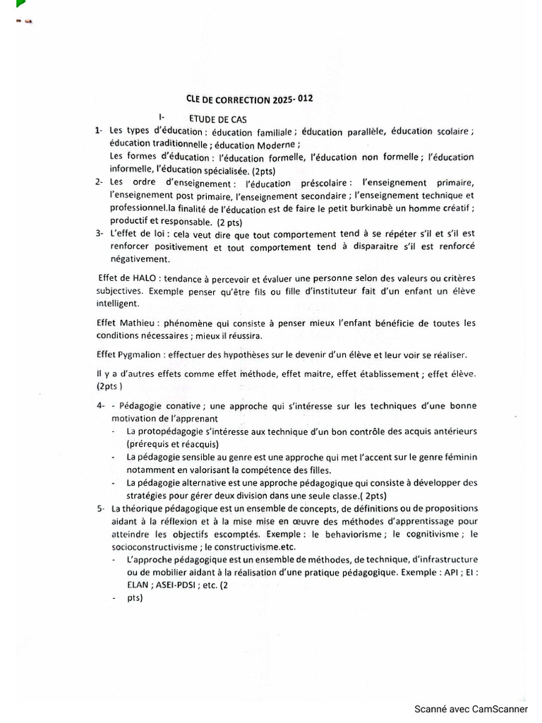 Correction Devoir N°12 | PDF