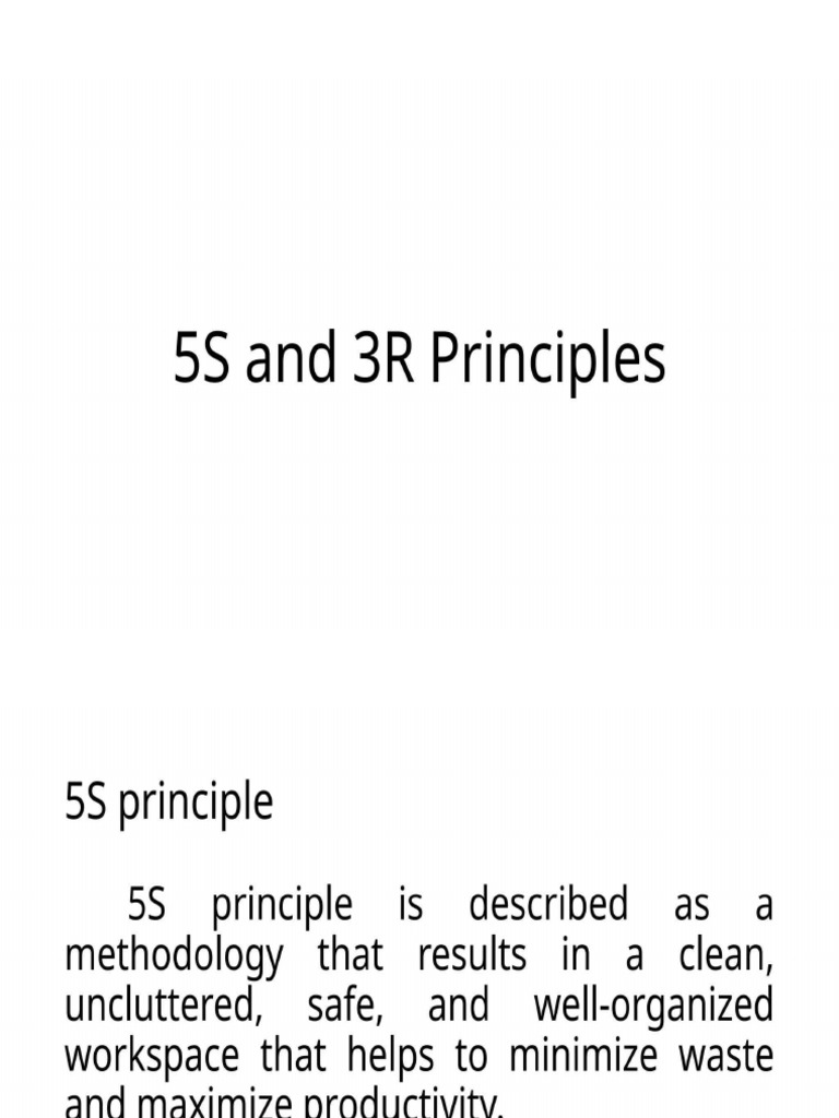 LO1 5S and 3Rs Environmental Policies | PDF
