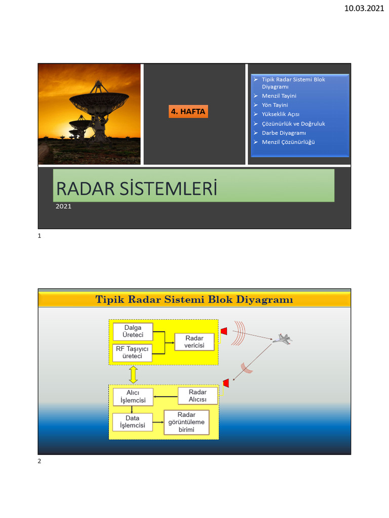 Radar Ders 4 | PDF