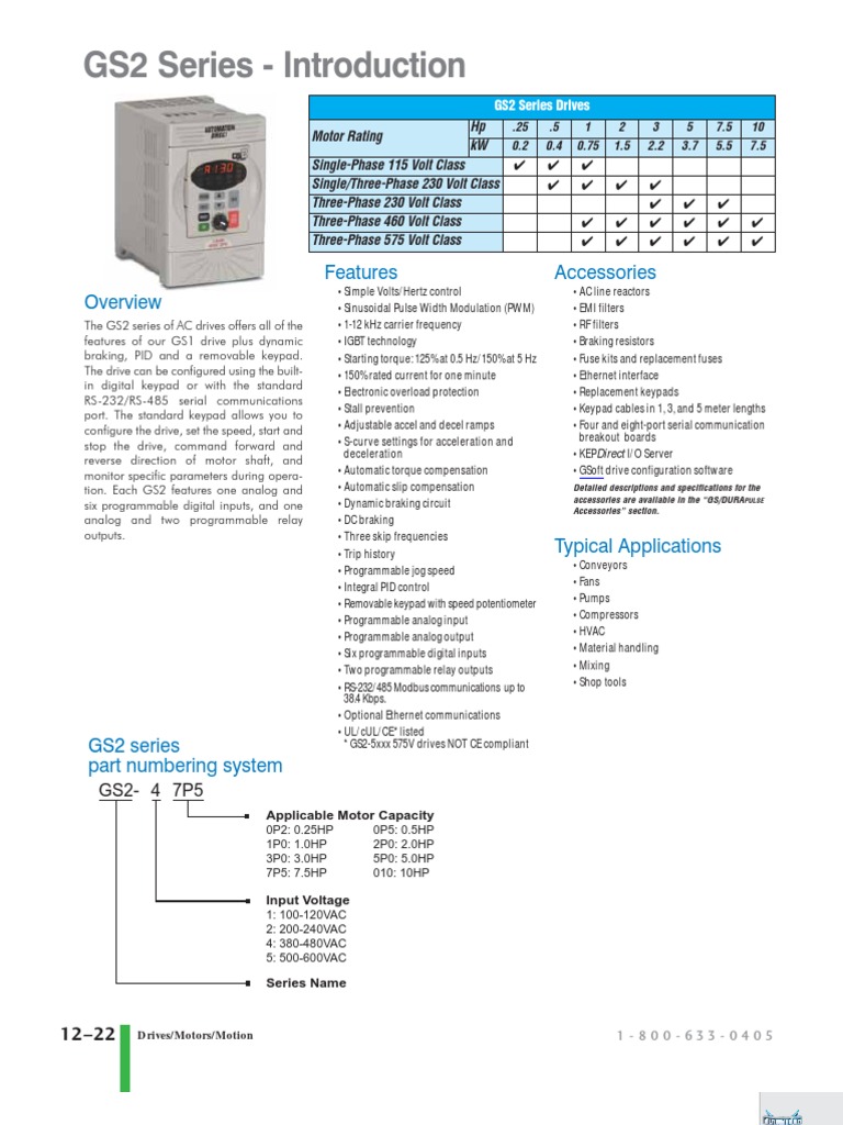 Gs 2 Drive | PDF | Programmable Logic Controller | Electric Motor
