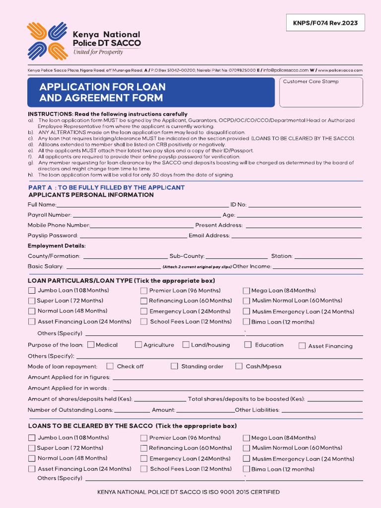 Loan Application Form 2023 Edited | PDF