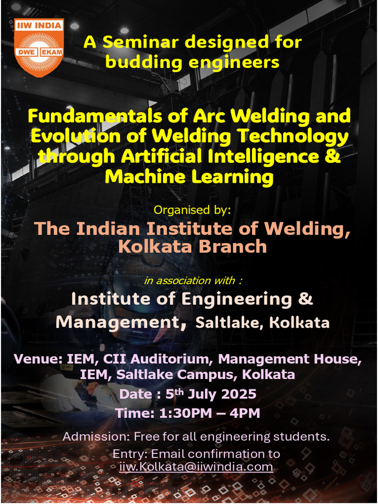 Seminar On Future Welding Technology - Ver.1.0 | PDF