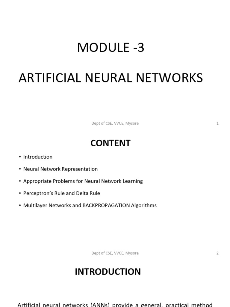 Overview of Artificial Neural Networks | PDF | Artificial Intelligence ...