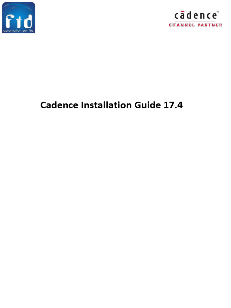 Cadence Installation Guide 17.4 | PDF