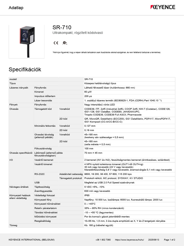 SR 710 Datasheet | PDF