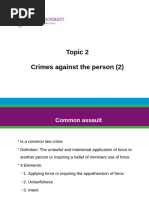 Offences Against the Person Act Review | PDF | Assault | Manslaughter