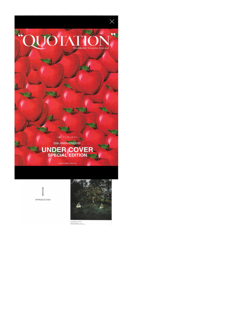 Undercover Quotation Magazine Scan 00001.Jpg - Undercover Quotation ...