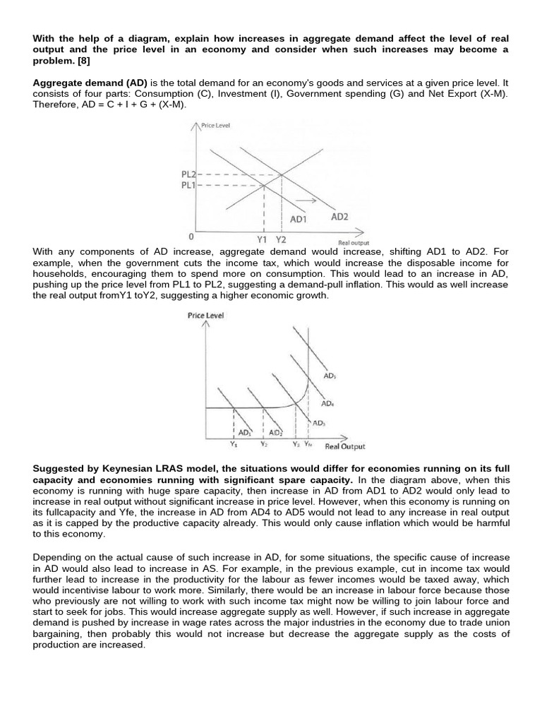 Impact of AD Increase on Economy | PDF | Labour Economics | Aggregate ...