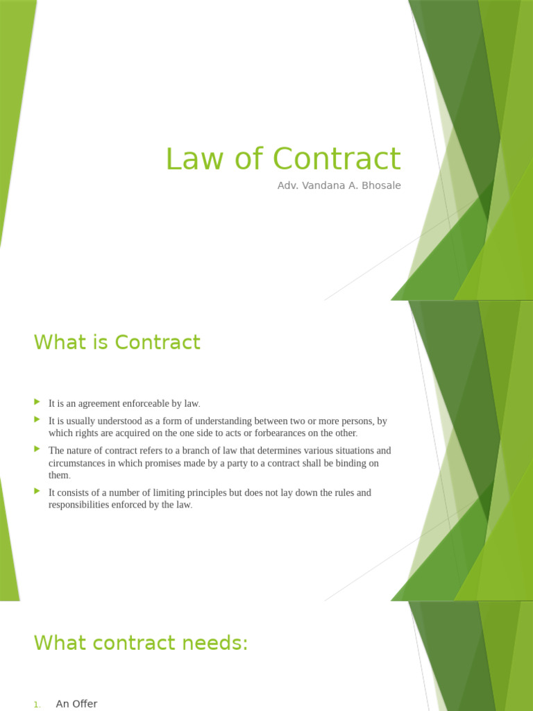 Contract | PDF | Offer And Acceptance | Consideration