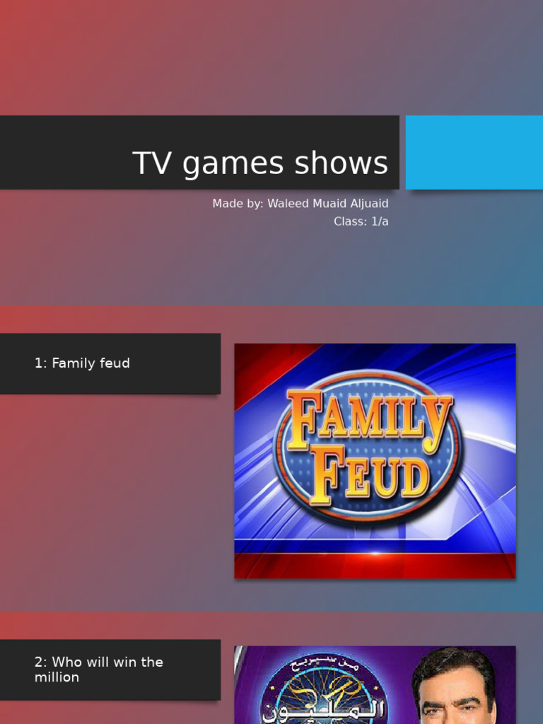 TV Games Shows | PDF