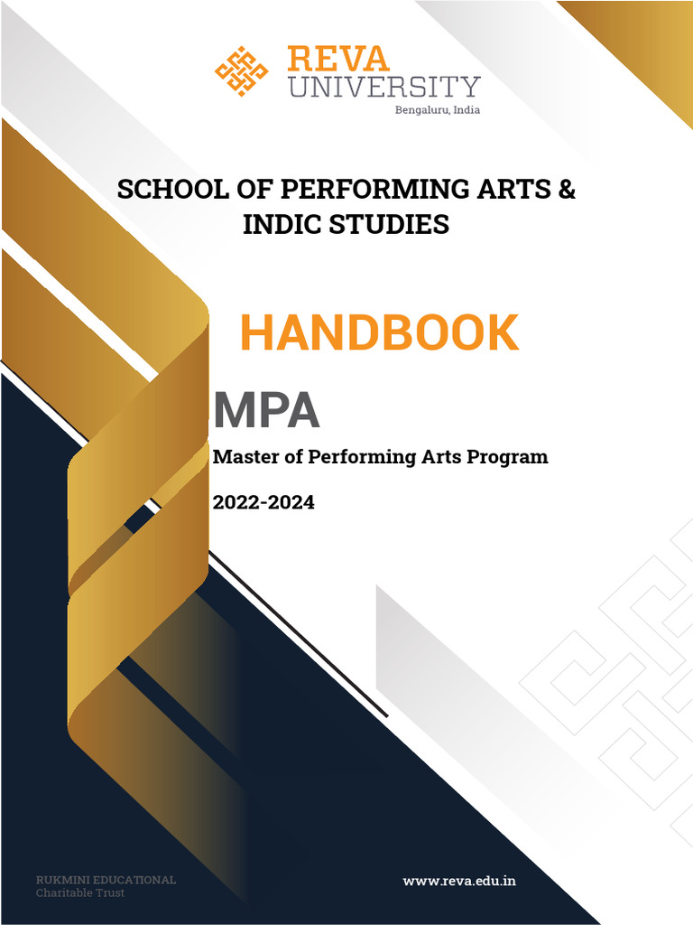 MPA Program Handbook at REVA University | PDF