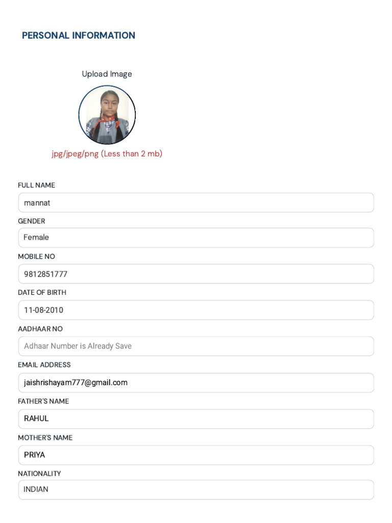 NCC Integrated Software Application Form | PDF