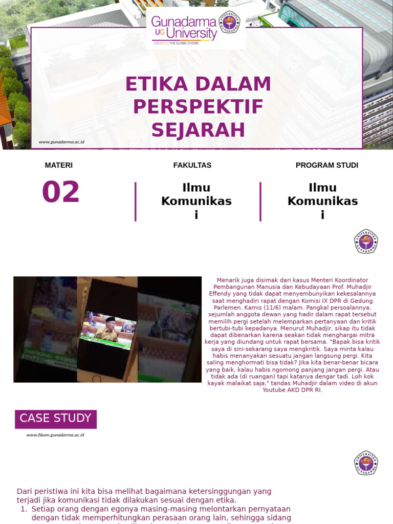 Materi 02 - Etika Dalam Perspektif Sejarah - Revised | PDF