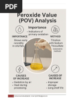 Peroxide Value Determination in Oils | PDF | Titration | Chemistry