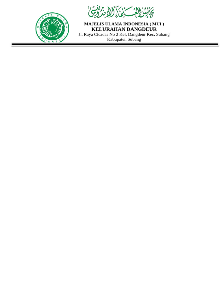 Kop Surat Mui | PDF
