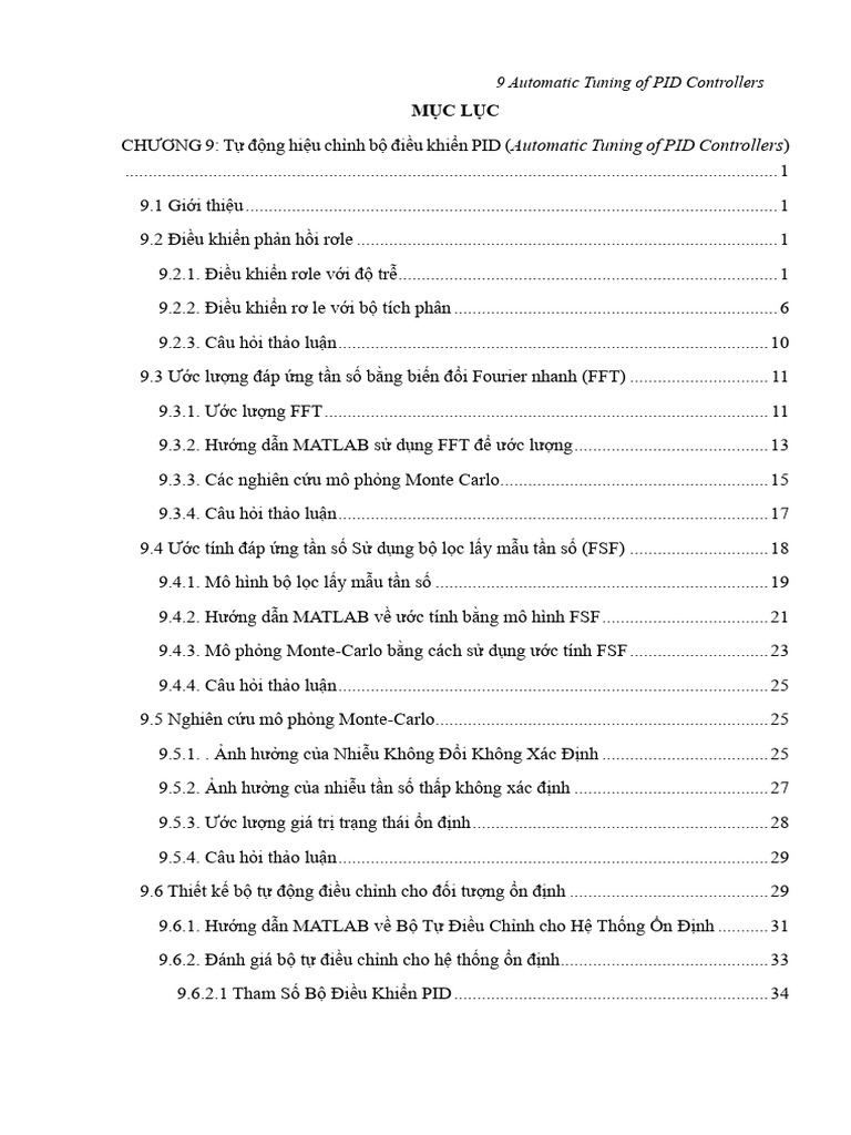 9 Automatic Tuning of PID Controllers | PDF