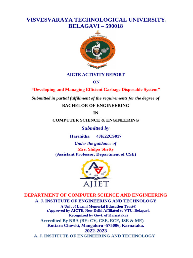 AICTE Activity Report: Arduino Workshop | PDF | Arduino | Creativity
