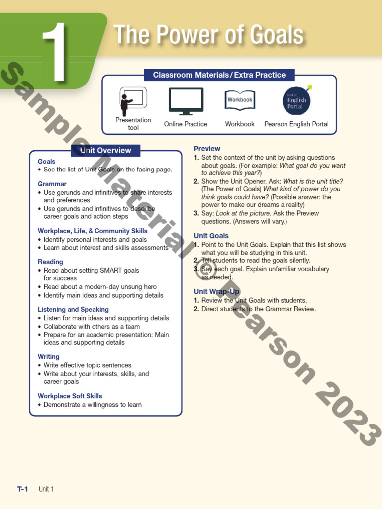 Future 2e L5 U1 - Teacher's Edition | PDF | Vocabulary | Verb
