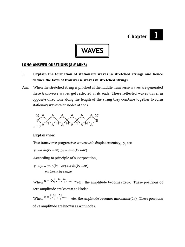 Physics Second Year EM-6-13 | PDF | Harmonic | Waves