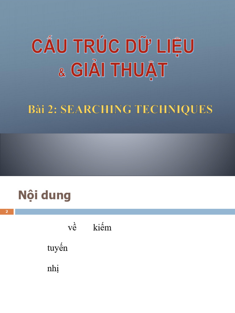Bai 2 - Tim Kiem | PDF