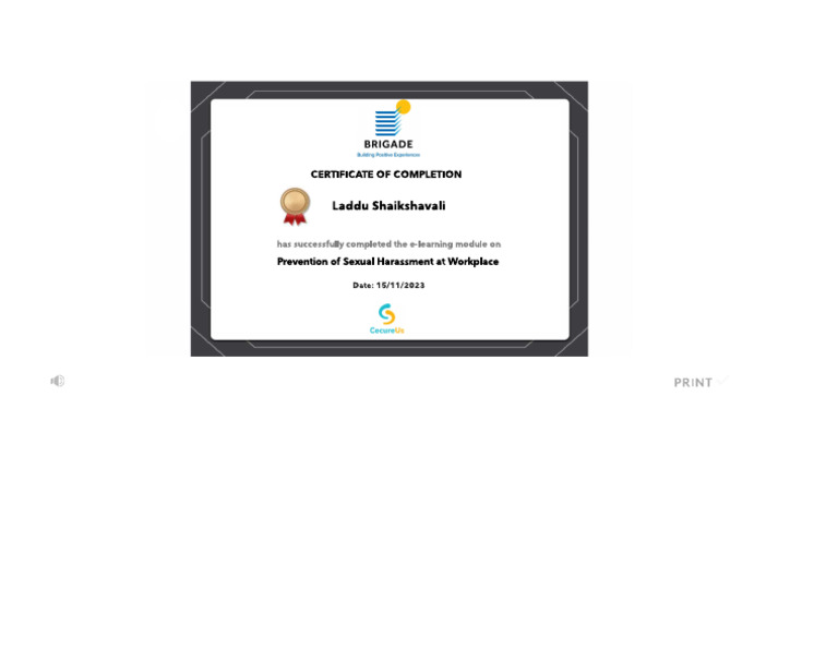 Posh Certificate | PDF