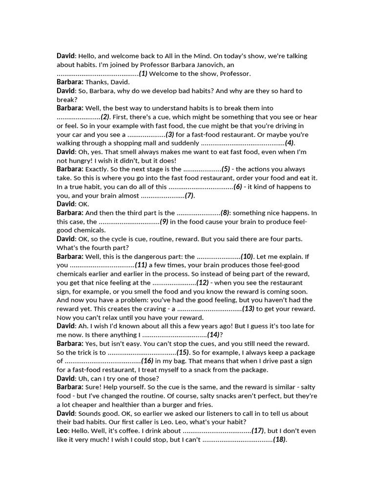 Understanding Cue-Routine-Reward Cycle | PDF | Habits