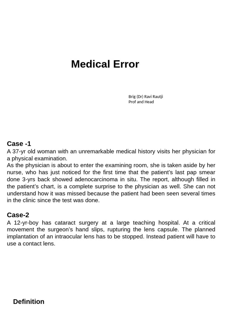 Medical Error and Disclosure - UG AETCOM | PDF | Medical Error | Childbirth