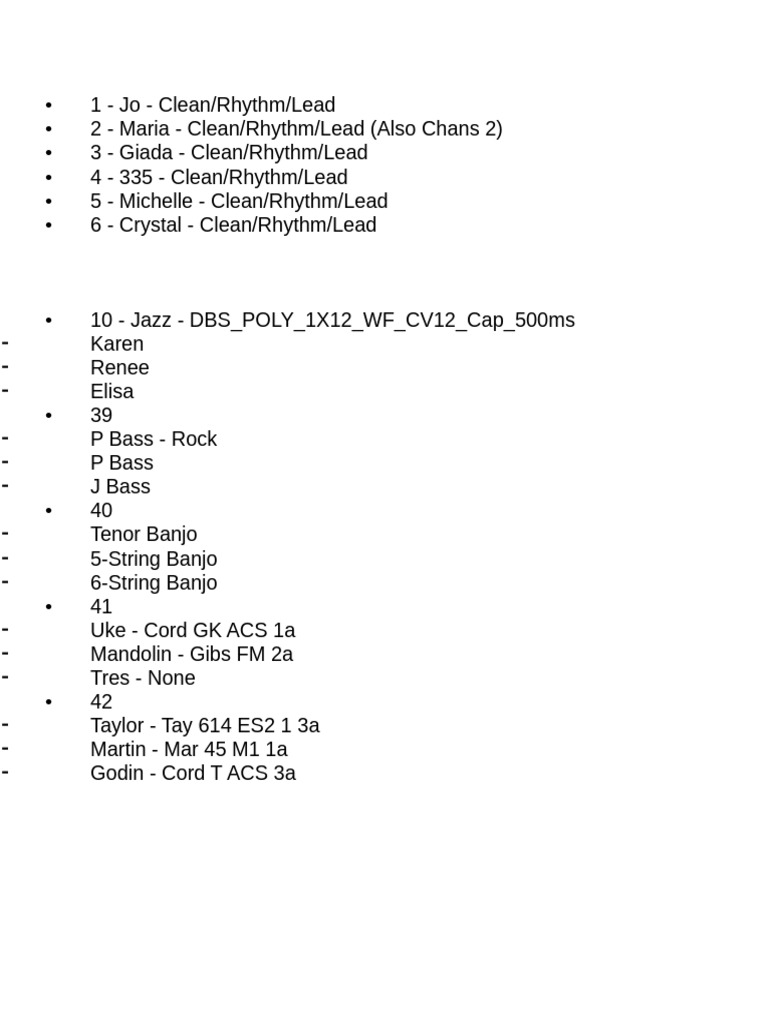 HX Stomp Patches | PDF
