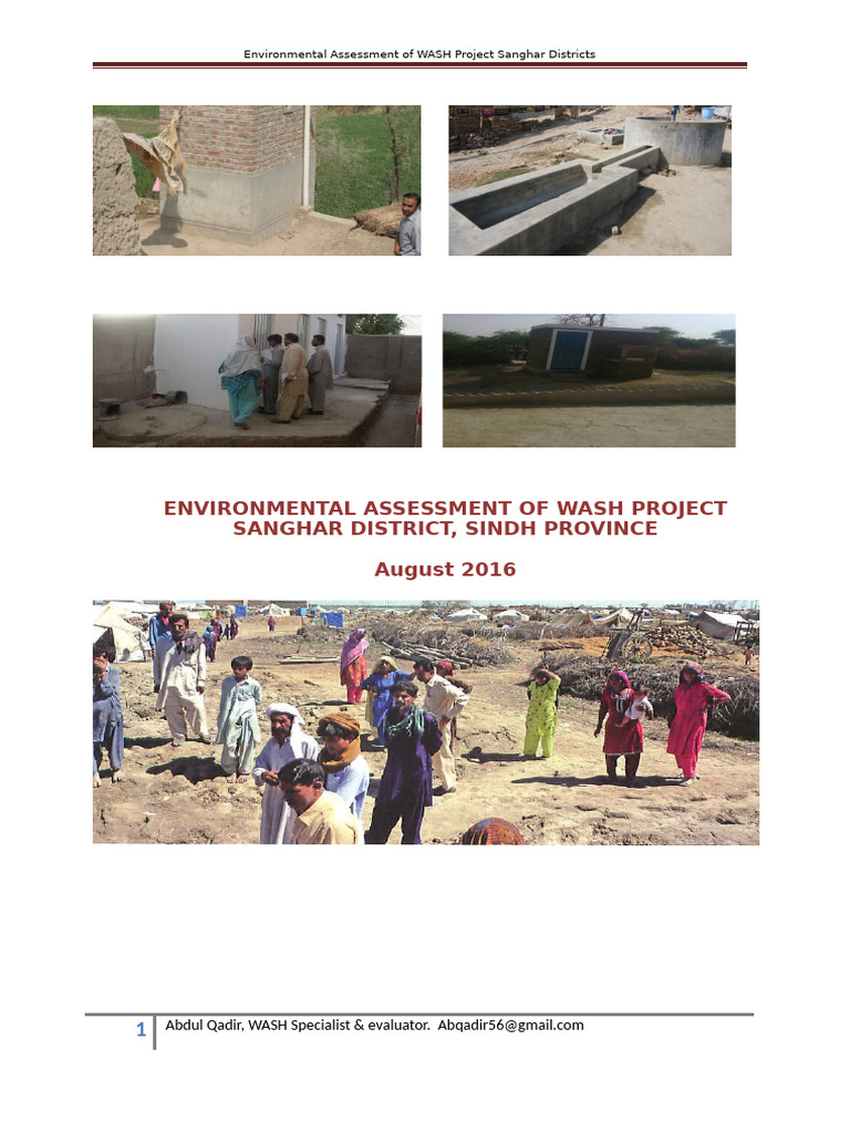 WASH Project Impact Assessment Sanghar | PDF | Wash | Sanitation