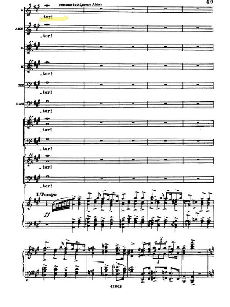 Aida - Ritorna Vincitor | PDF