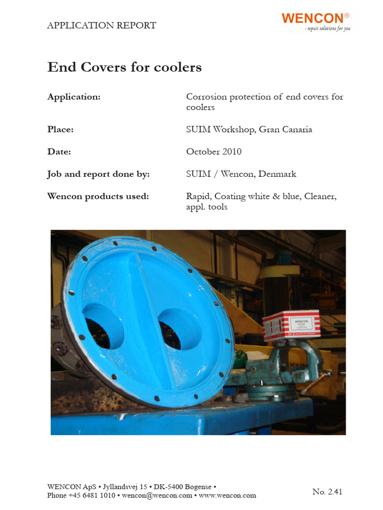 2 41 End Covers For Cooler Wencon | PDF | Grinding (Abrasive Cutting ...
