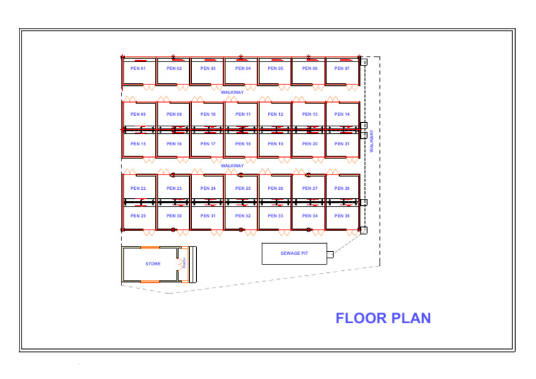 Piggery Floor Plan Design Overview | PDF