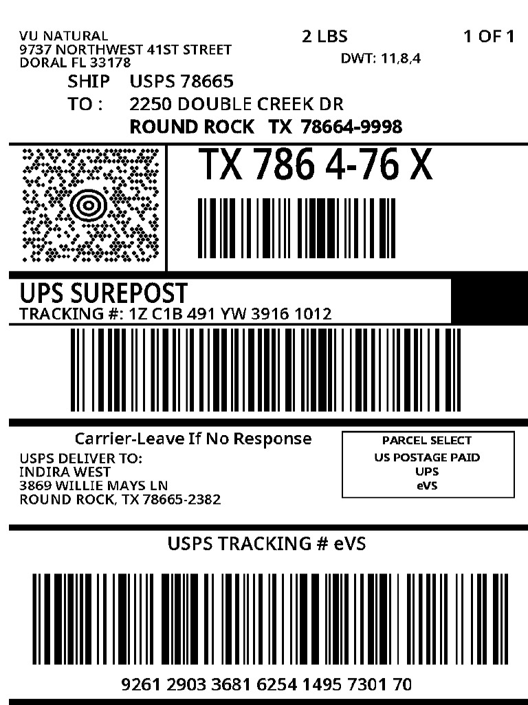 Shipping Label 1013 | PDF