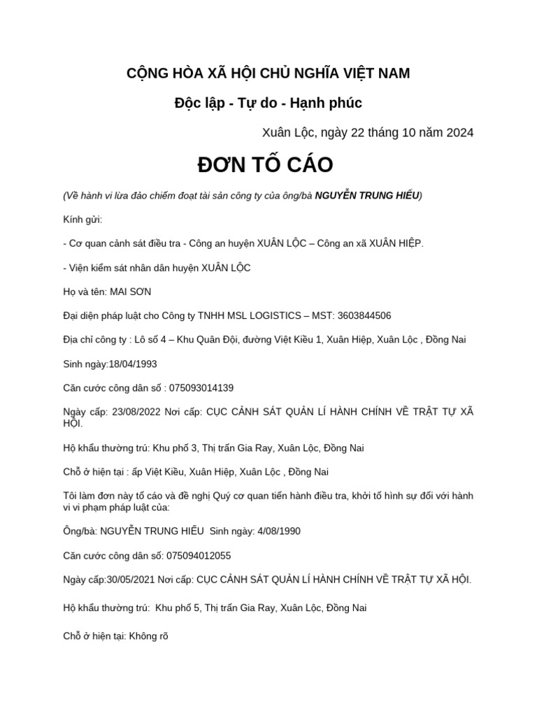 Mau Don To Cao Lua Dao | PDF