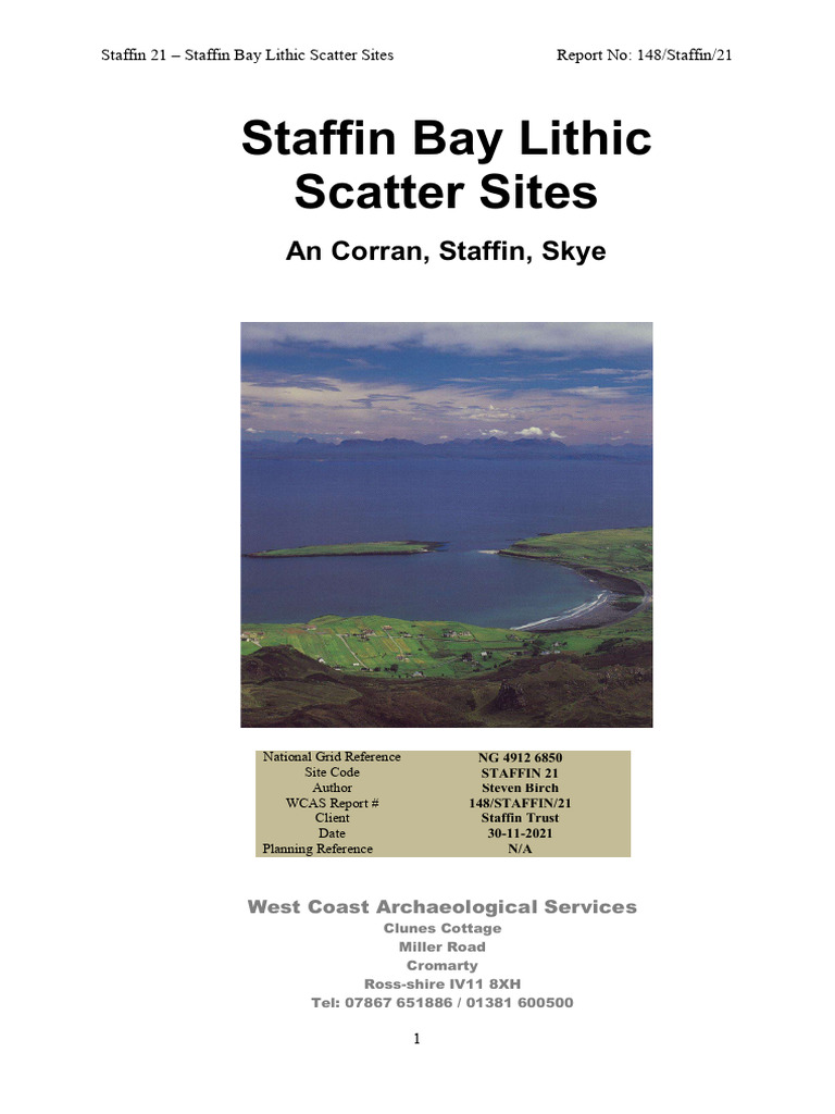 Staffin Bay Lithic Scatter Sites | PDF | Sea Level | Glacier