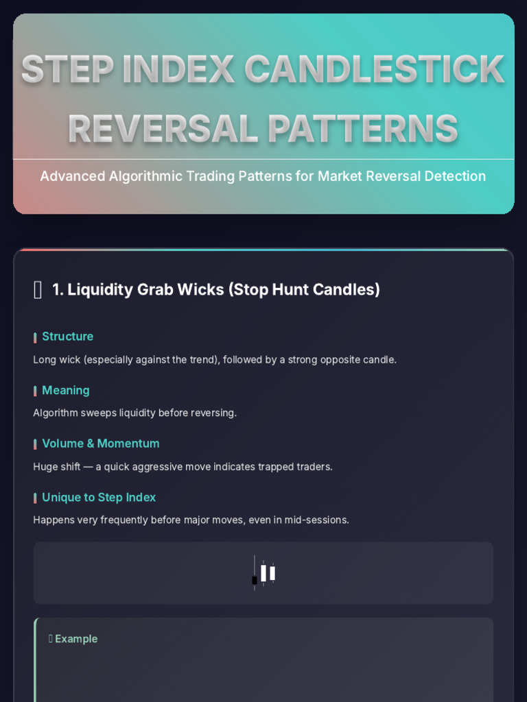 Step Index Candlestick Reversal Patterns | PDF
