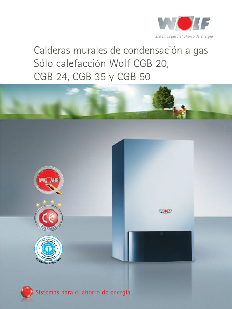 Calderas Wolf CGB 35 y 50: Eficiencia Energética | PDF | Ingeniería ...