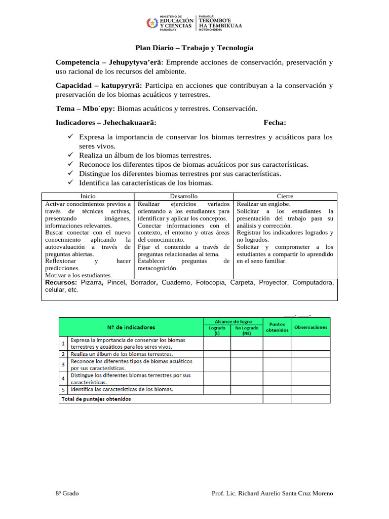 06 - Biomas Acuáticos y Terrestres. Conservación | PDF | Ecología ...