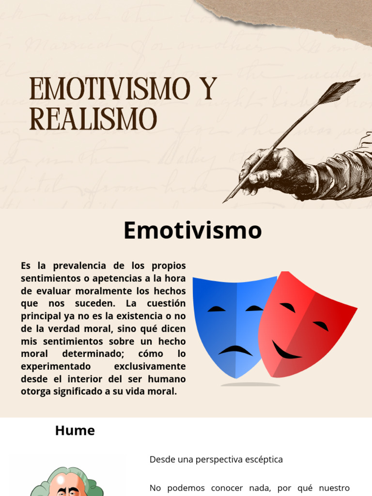Emotivismo Y Realismo | PDF | Immanuel Kant | Moralidad