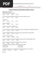 PSAC Grade 6 Maths Paper 2024 | PDF