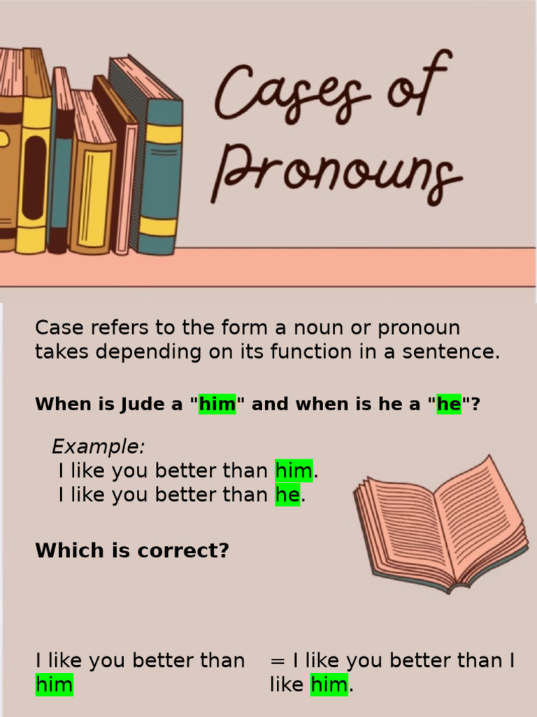 Cases of Pronoun Eng2 | PDF