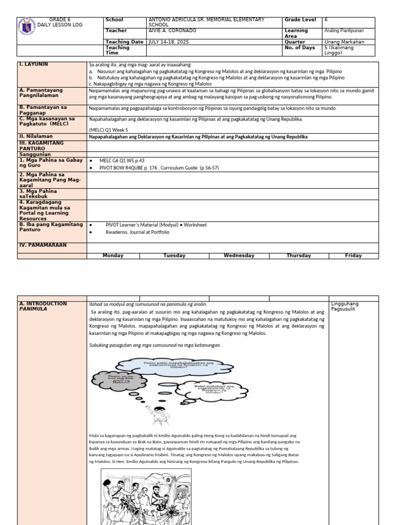 Ap Q1 Week5 | PDF